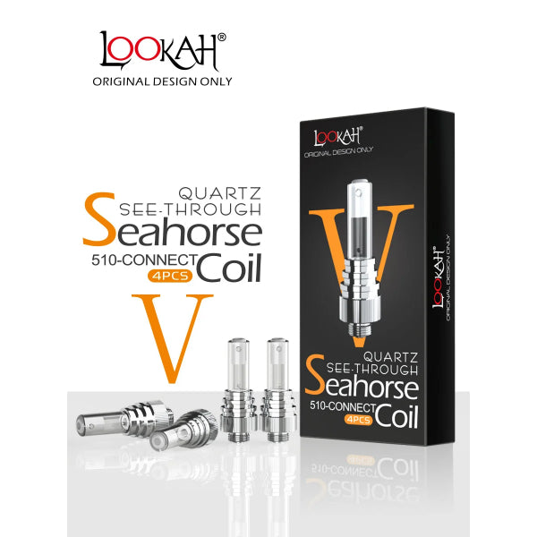 Lookah Seahorse 510 Thread Seethrough Quartz Coils – $24.99 – eLiquid.com