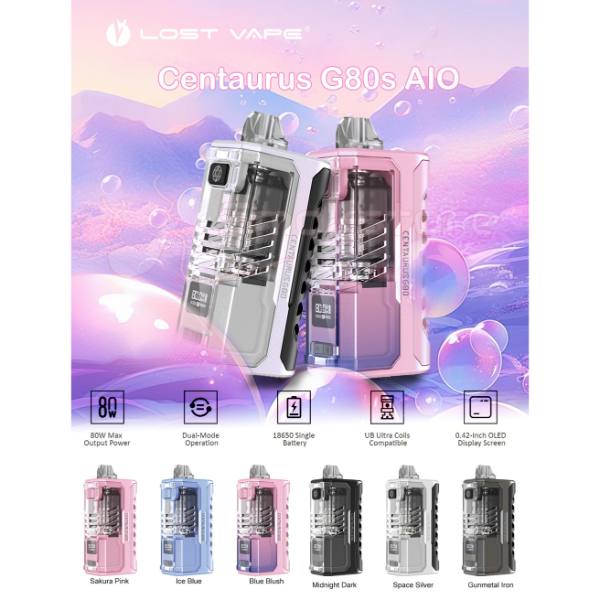 Lost Vape Centaurus G80 AIO Pod Mod Kit – $71.00 – eLiquid.com