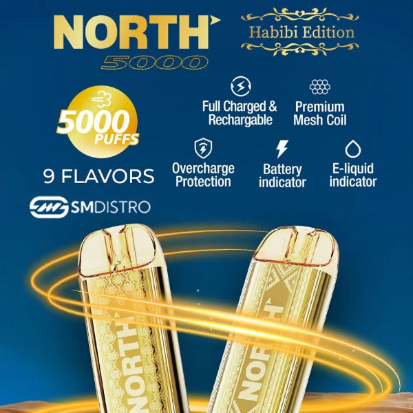 North 5000 Puffs Disposable Habibi Edition 10mL – $8.50 – eLiquid.com