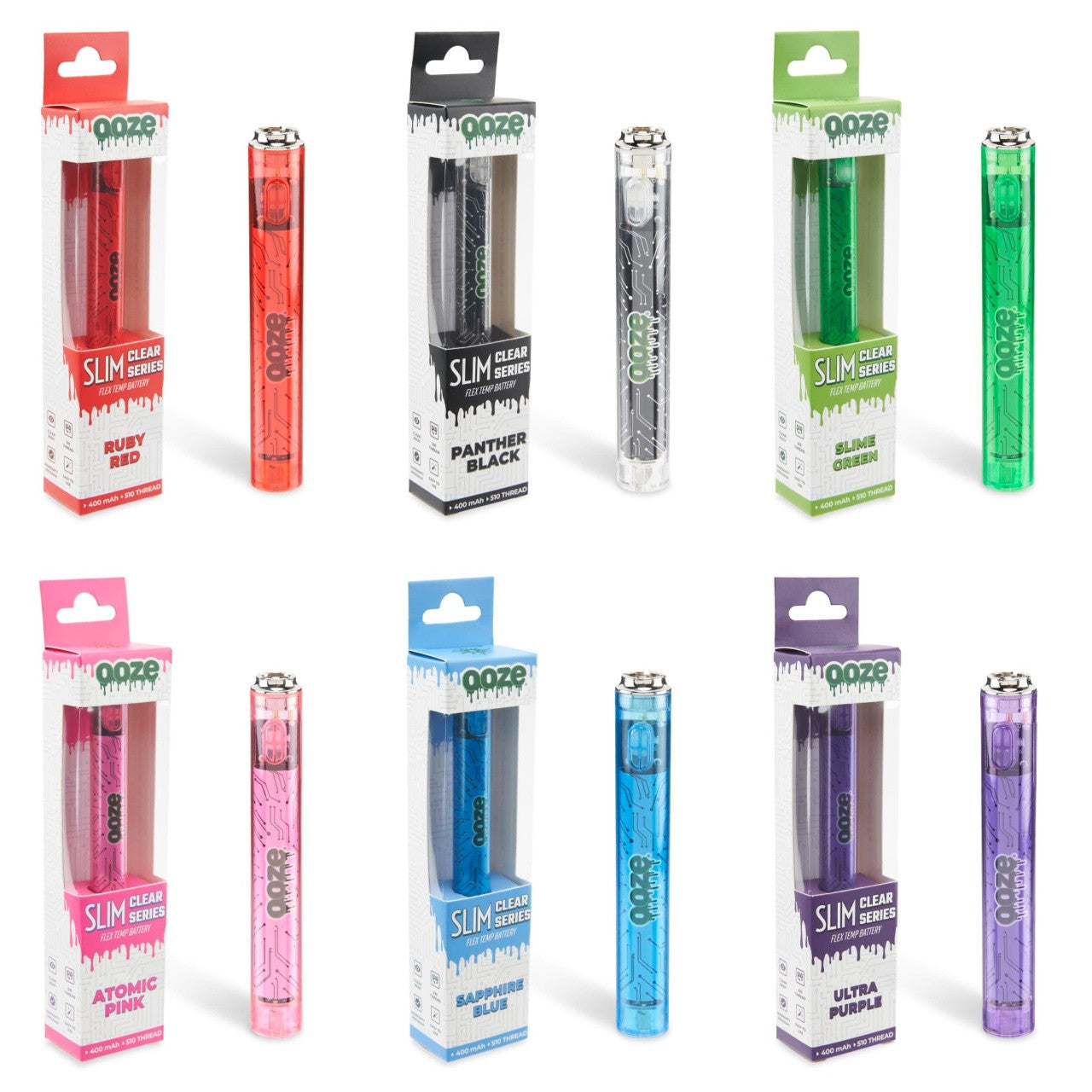 Ooze Slim Clear Series Battery – $8.50 – eLiquid.com